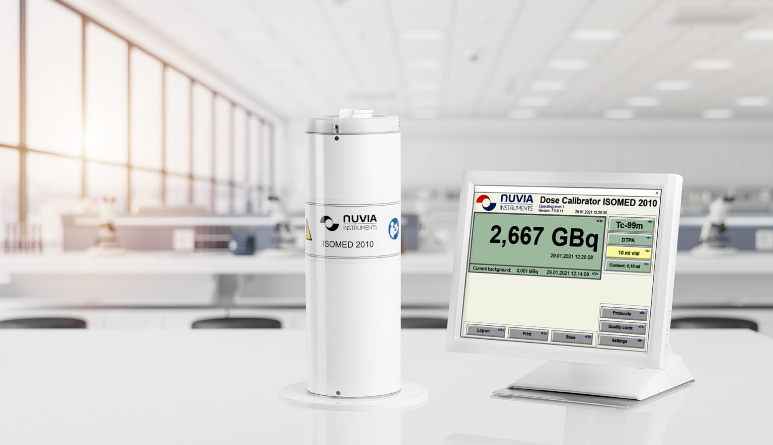 ISOMED 2010 Dose calibrator - NUVIATech Healthcare